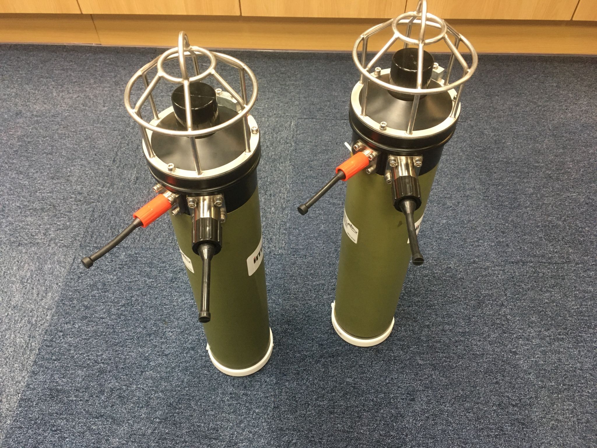 Two wireless telemetry pods ready to go to a client - Imenco Group