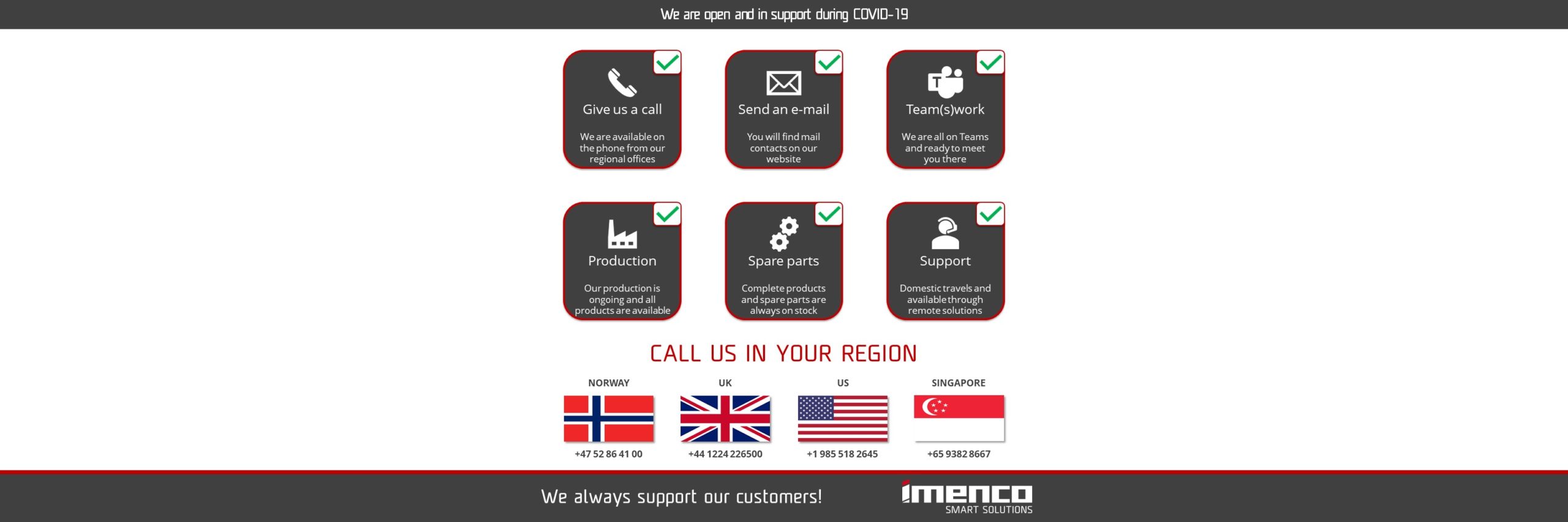 Covid-19 - Imenco Group